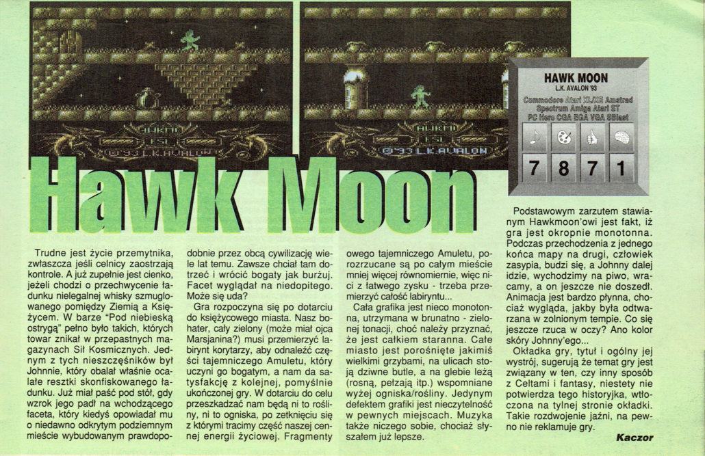 Hawk Moon – RetroStories